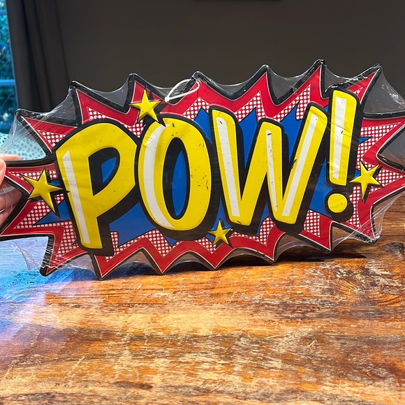 Wall Decor | Metal Pow Sign | Poshmark